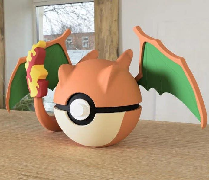Charizard Pokeball – PrintPerfect Studios